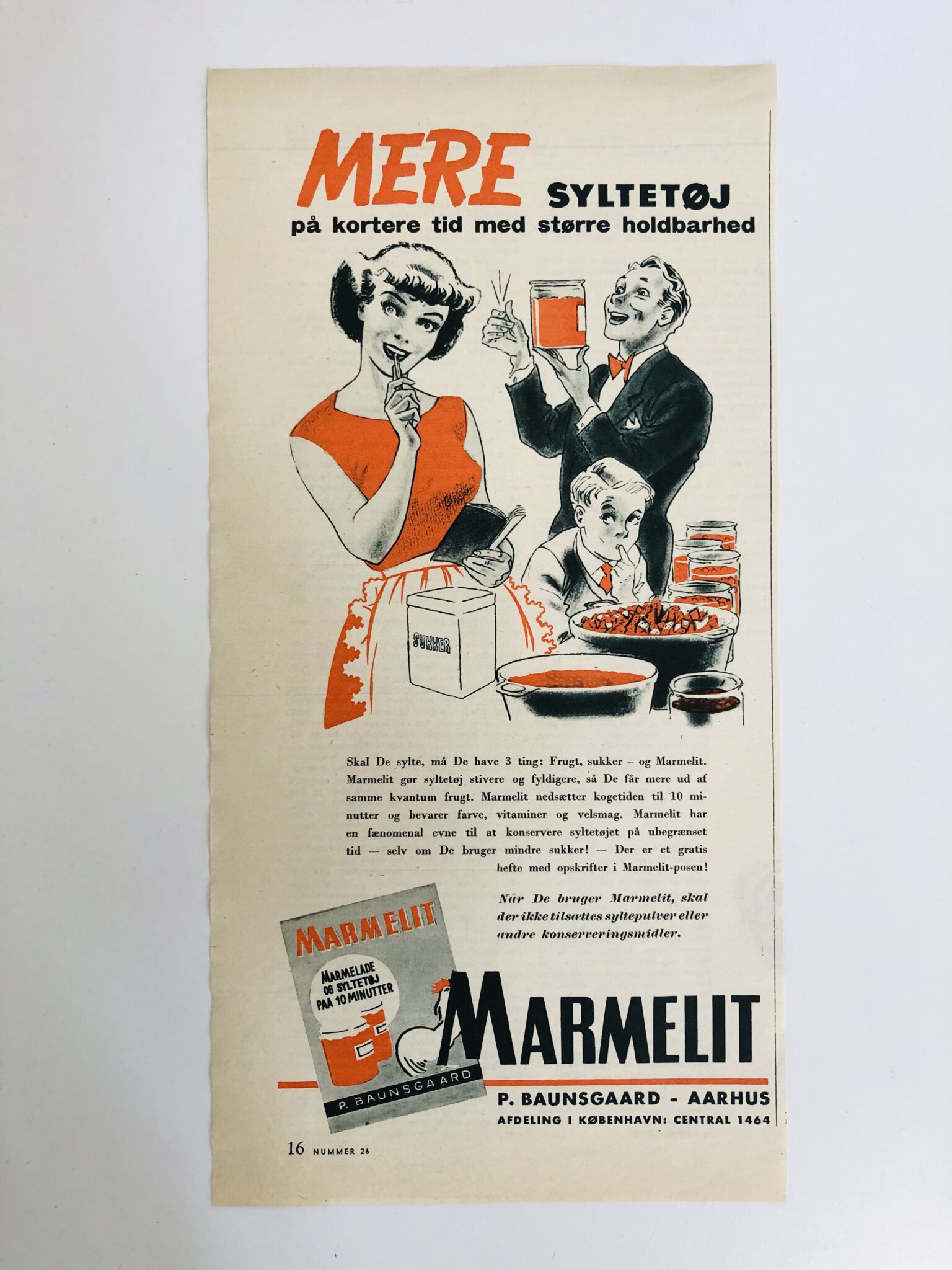 Gammel Marmelit reklame 1950. – Retro Lopperne
