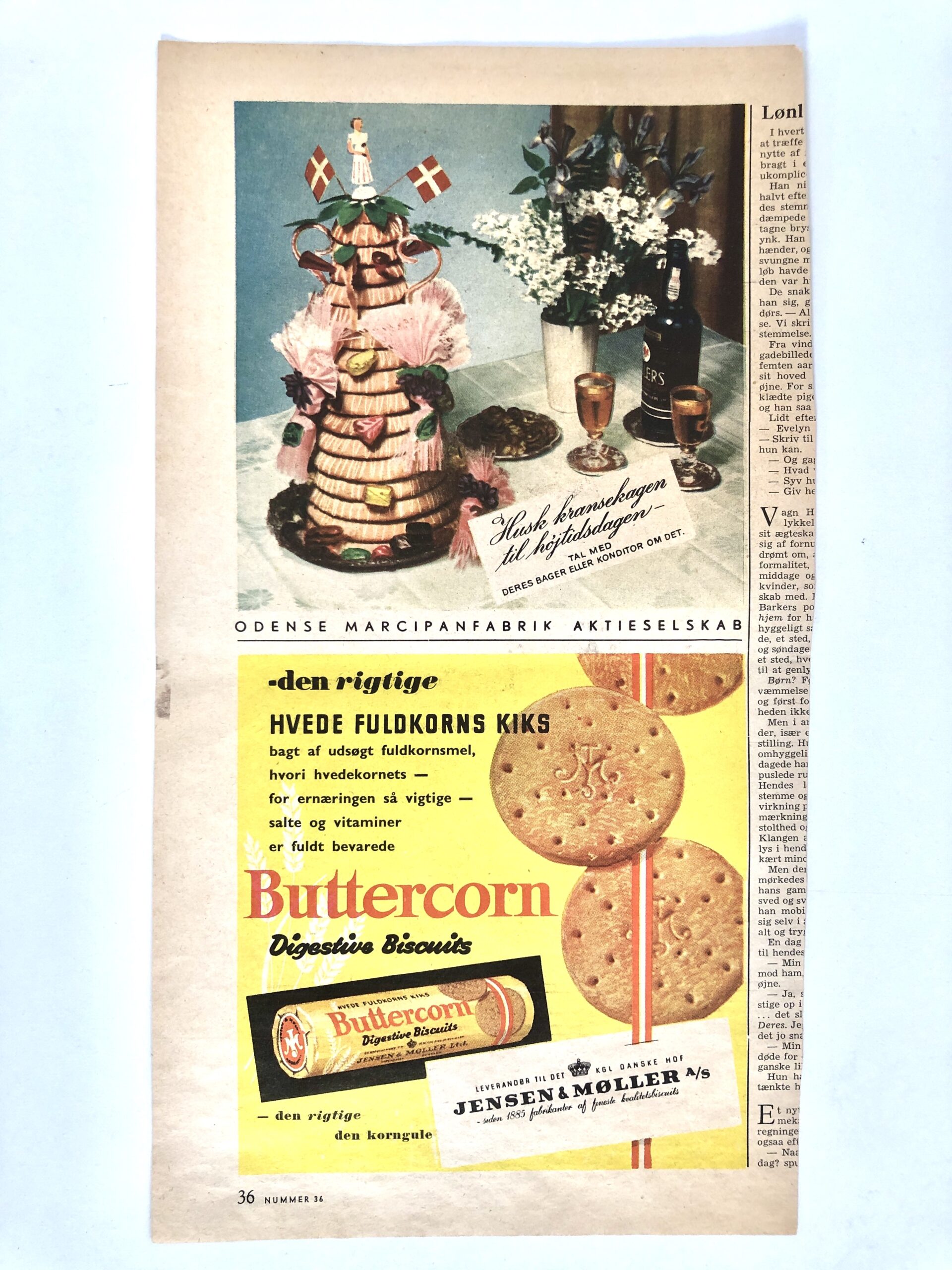 2 gamle reklamer 1954. – Retro Lopperne