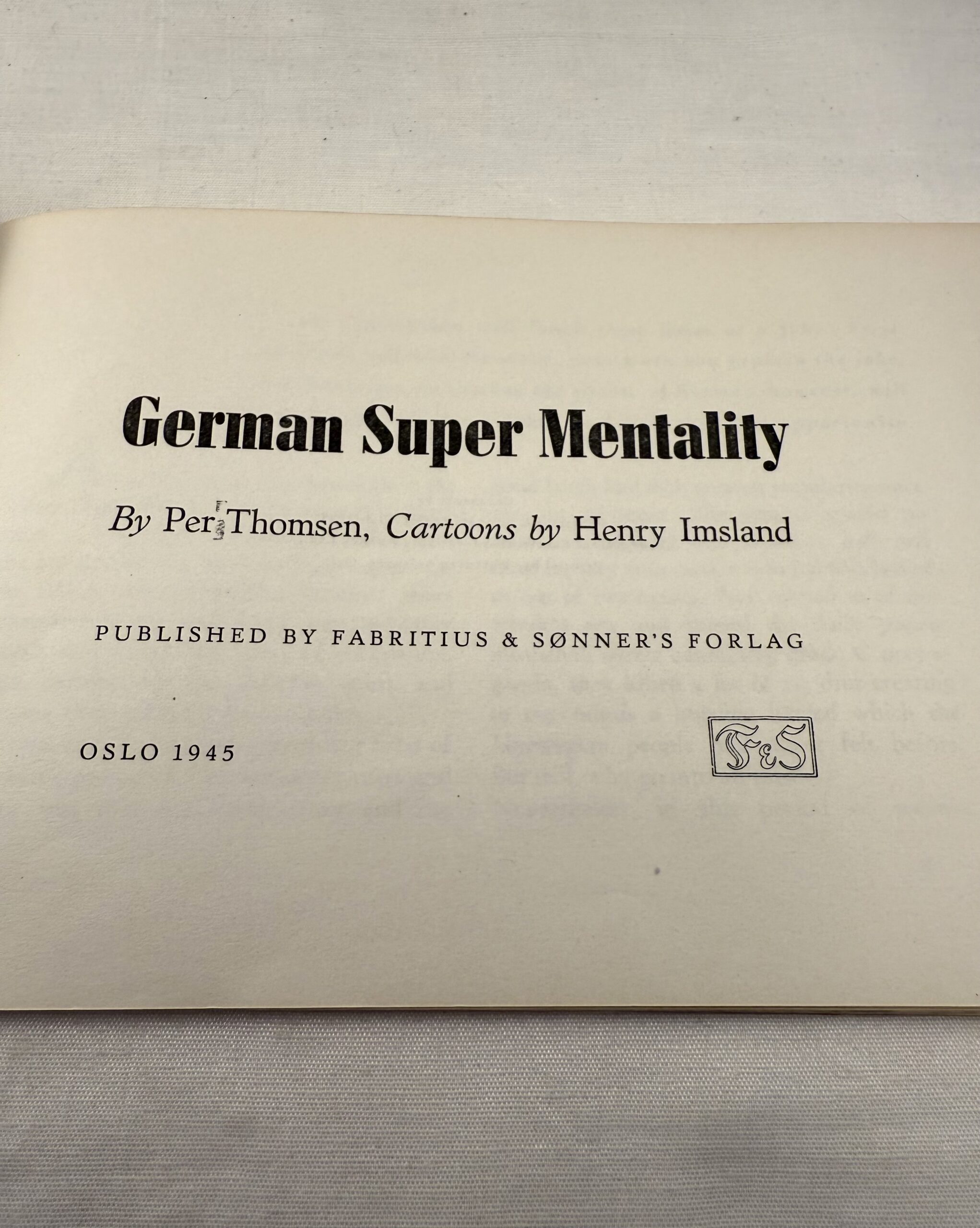 “German Super Mentality” 1945 – Retro Lopperne